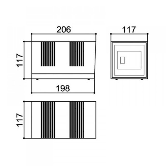 Caixa Plástica para Montagem Circuito Fonte 206x117x117 Patola CF820 ...