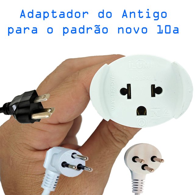 Adaptador Tomada Universal do Plug Antigo para o Padrão Brasileiro 10a ...