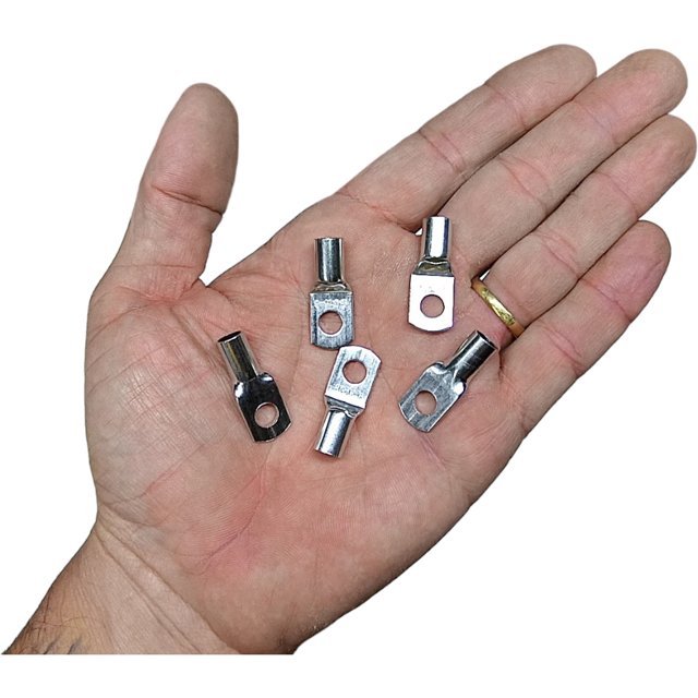 Kit 5 Terminal TM Olhal de Compressão para Cabo Fio de 16mm Cobre ...