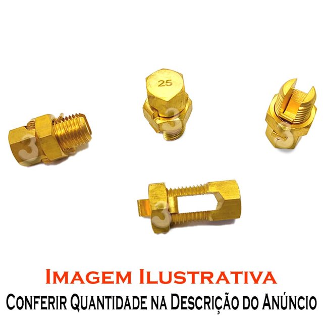 Conector Parafuso Fendido Split Bolt 25mm Latão Emenda Cabos | 3MAJ ...