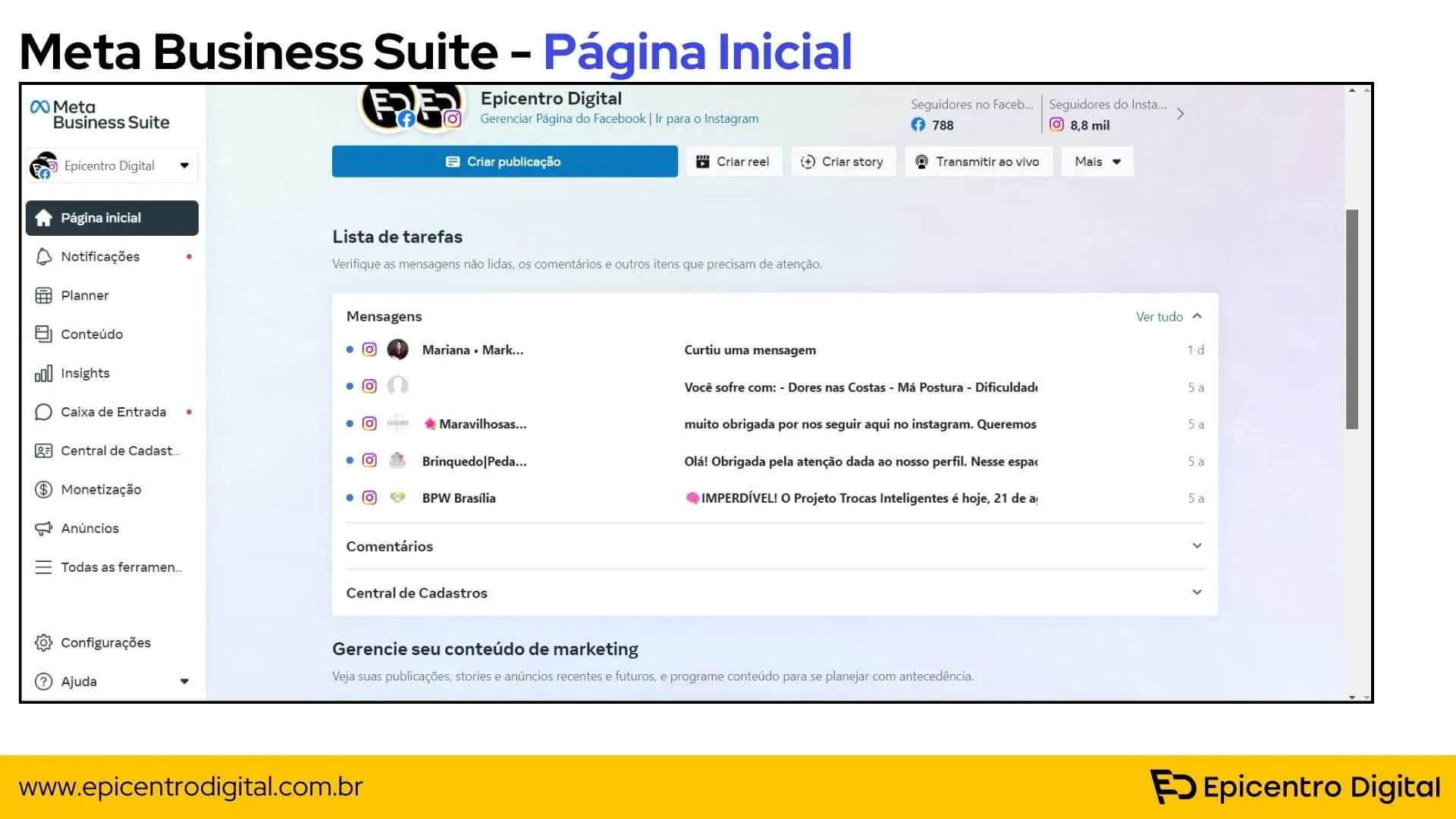 Meta Business Suite: Como Configurar e Usar | Epicentro Digital
