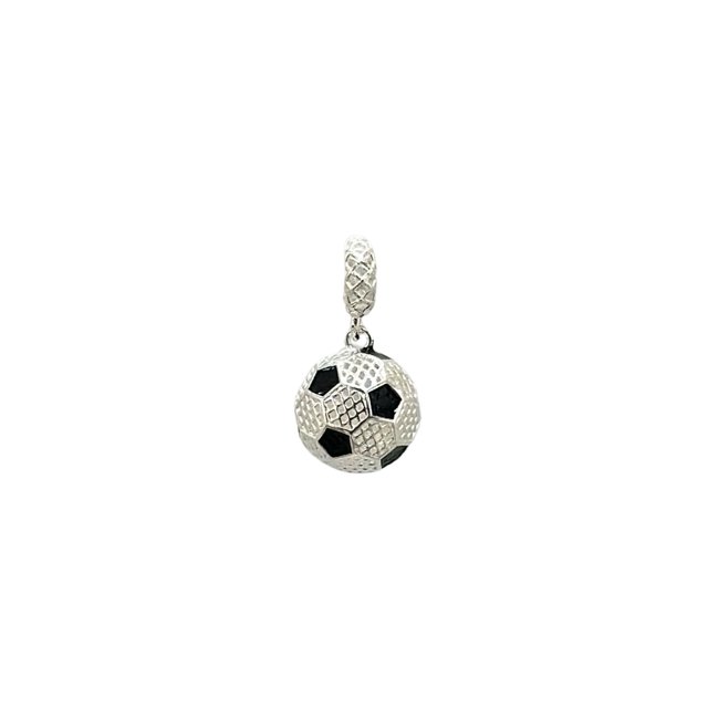 Berloque Prata Bola de Futebol Pendente | GG Folheados