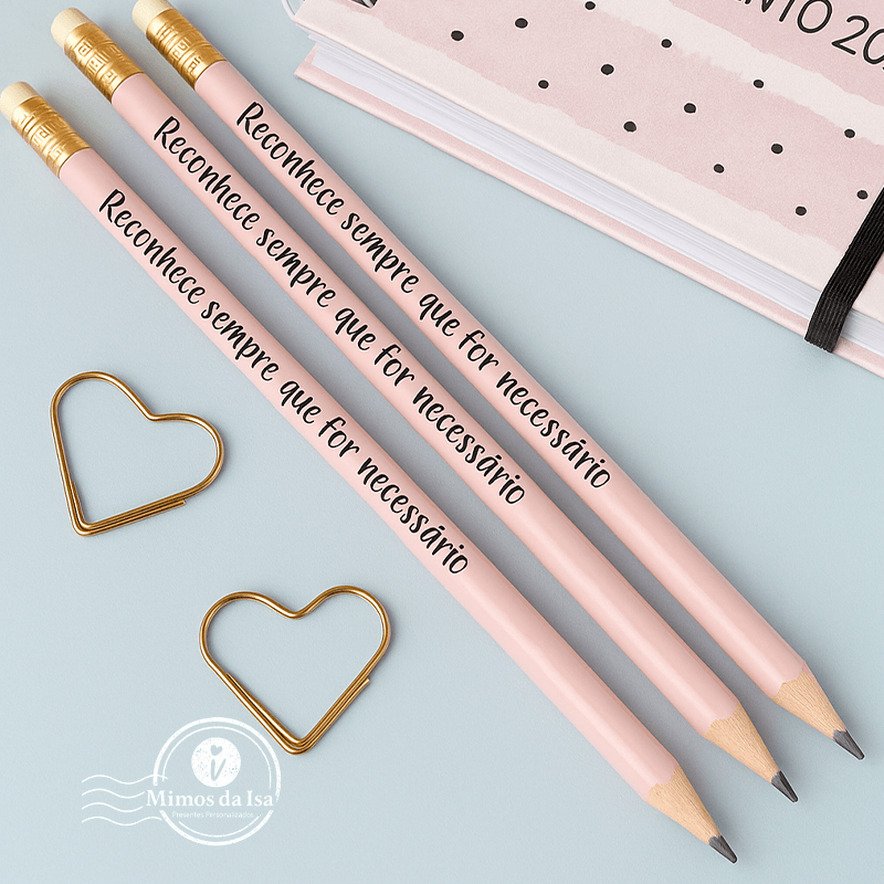 Kit Lápis Personalizado | Mimos da Isa | Mimos da Isa