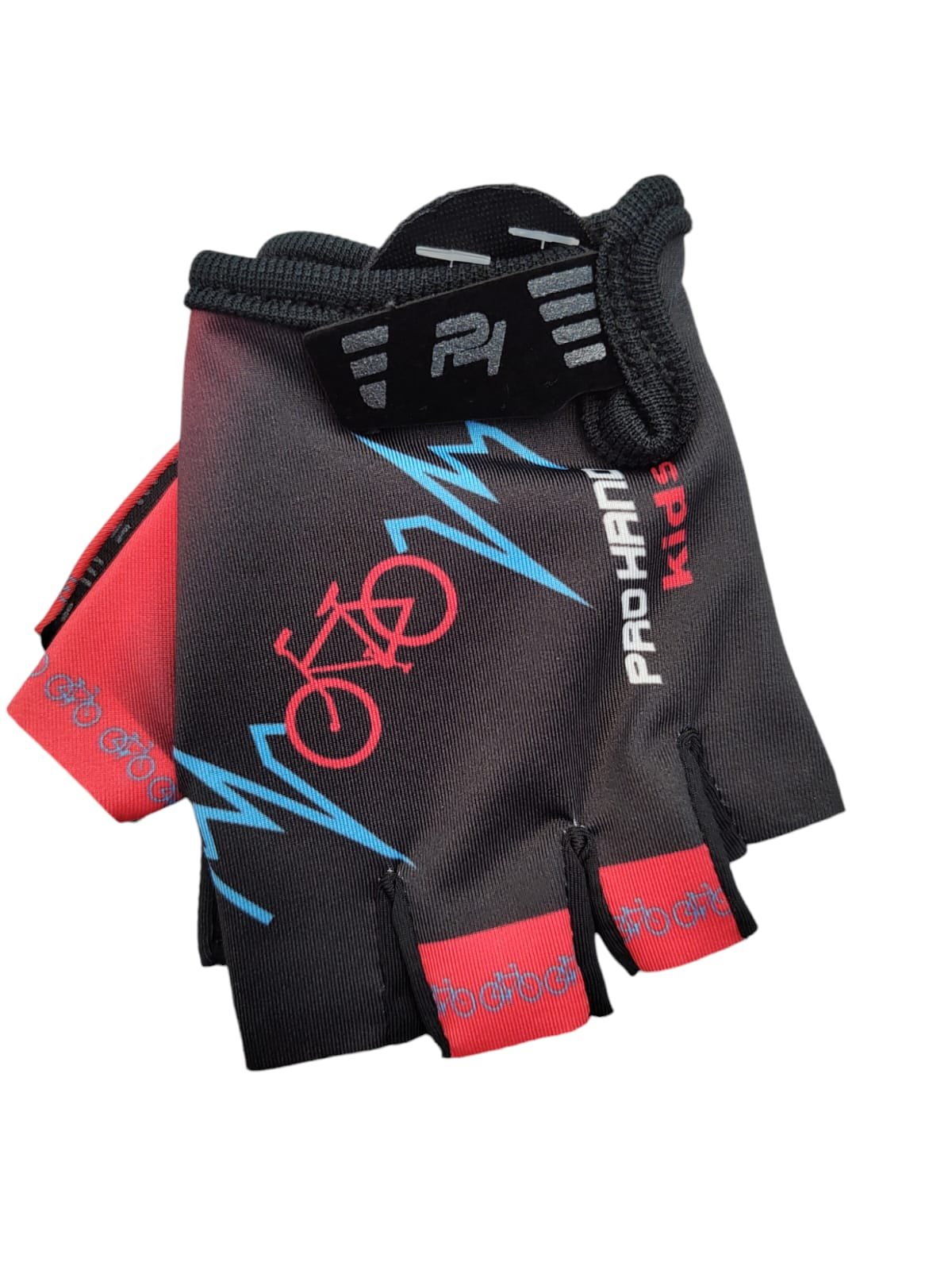 LUVAS PRO HAND PIPOCA KIDS DEDO CURTO PRETO/VERM | Rodociclo Bikeshop