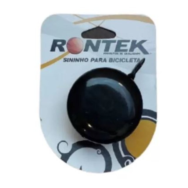 CAMPAINHA RONTEK PREMIUM BSN-019 PRETO | Rodociclo Bikeshop