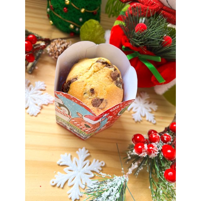 Caixinha com Mini Panetone 80grs | Ateliê mundo das festas