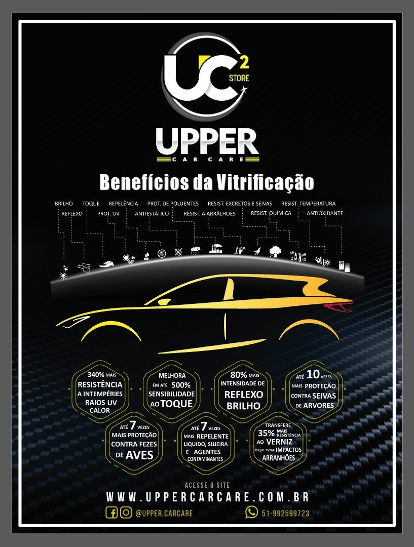 Banner Benefícios da Vitrificação - Upper | Upper Car Care