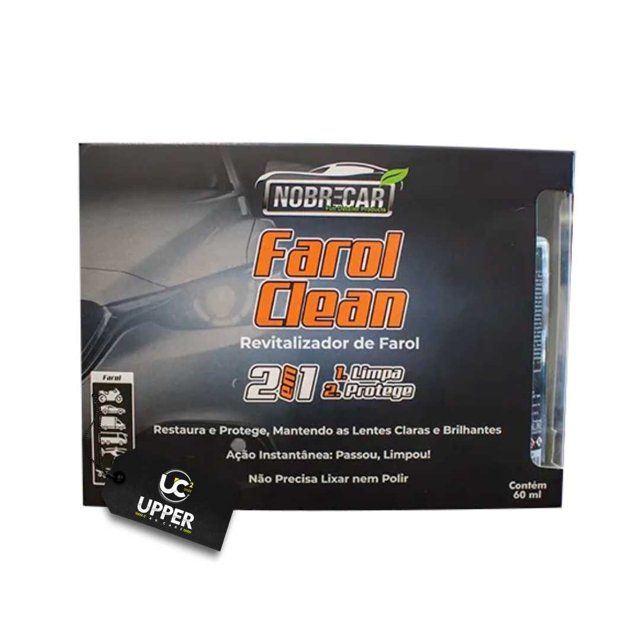 FAROL CLEAN 2 EM 1 REVITALIZADOR DE FAROL 60ML - NOBRECAR | Upper Car Care