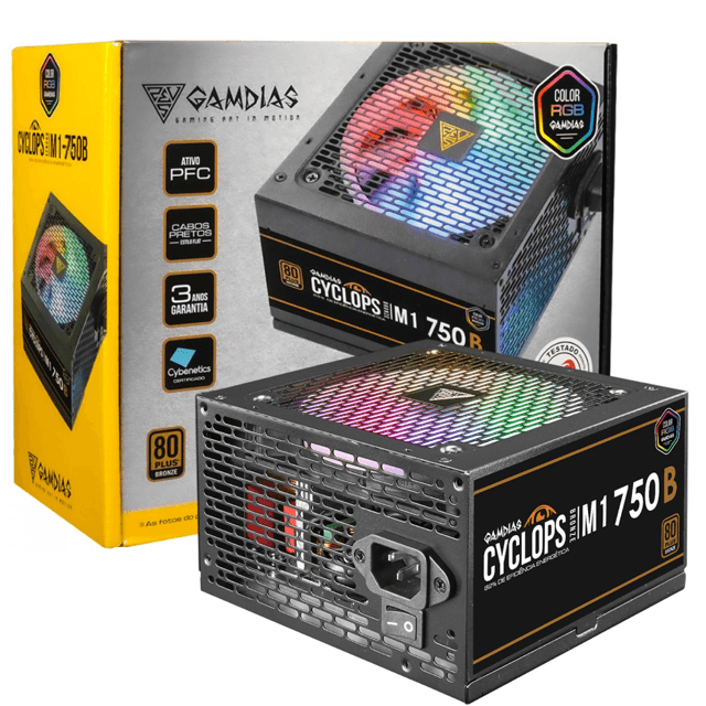Fonte Gamdias Kratos M1 Potência E Confiabilidade Para Seu Pc Enifler
