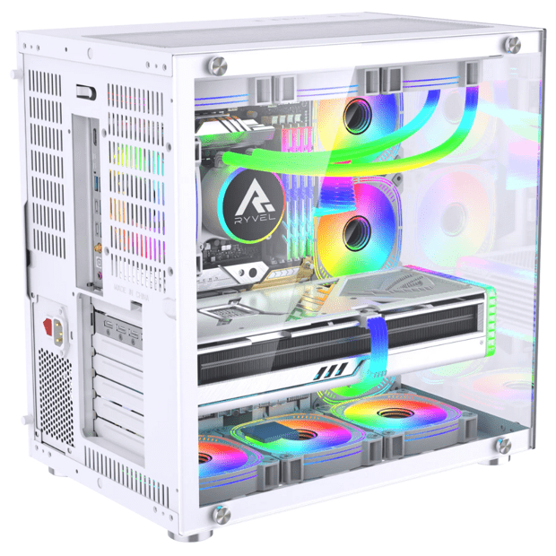 Gabinete Gamer Ryvel Ymir White - Estilo e Desempenho | Enifler