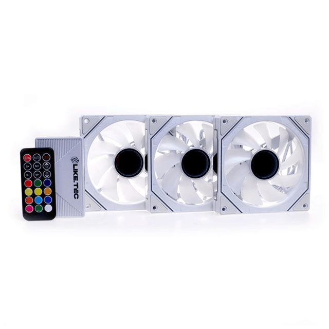 Kit Fan Liketec Enigma Snow - Ilumine Seu PC com ARGB | Enifler