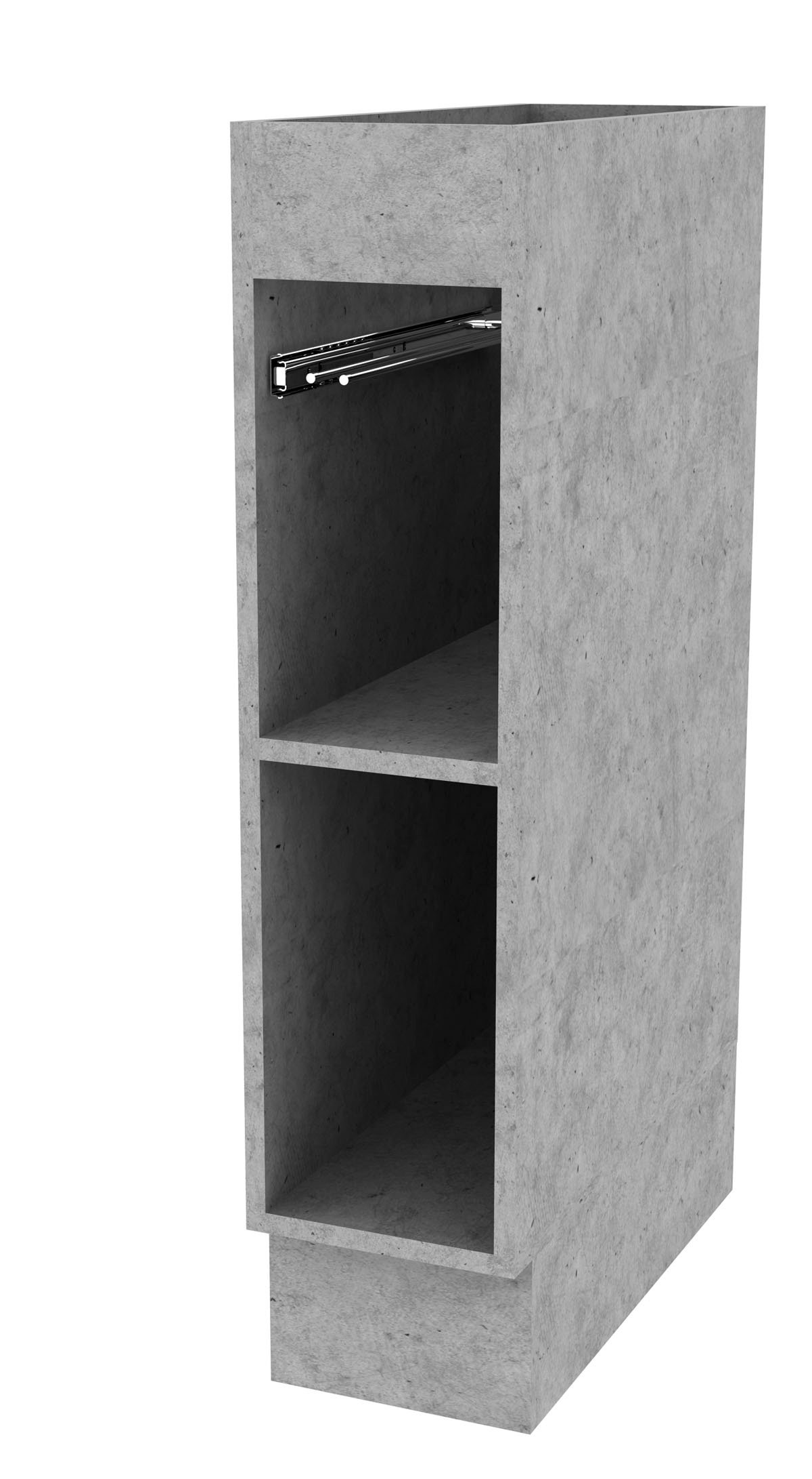 Balcão Da Casa 200mm Toalheiro - Concreto | B2B Móveis Primavera