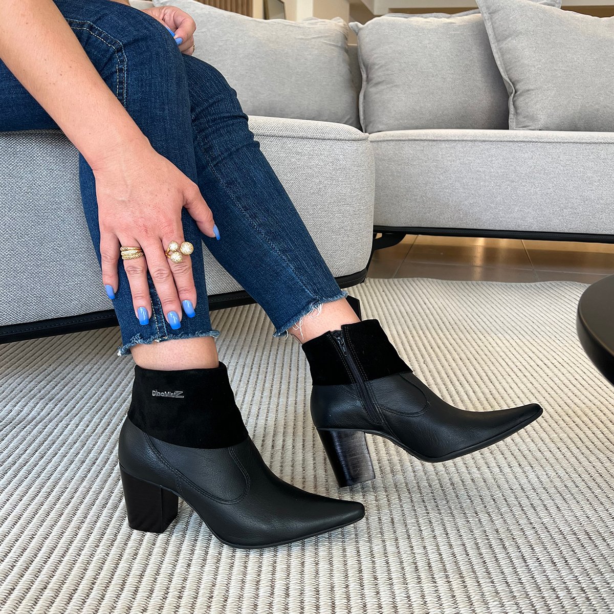 BOTA CANO CURTO CLÁSSICA DINA MIRTZ REF 20821 | Fino Raro - Site 100% ...