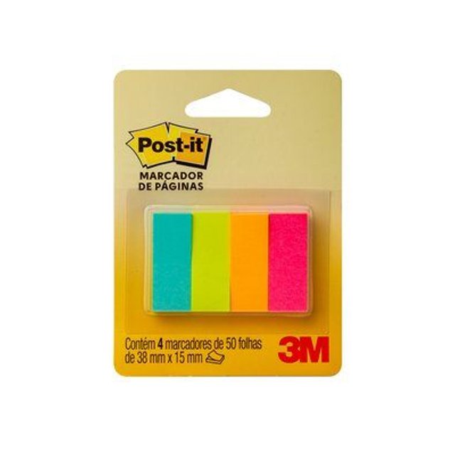Marcador de Página de Papel Post-it® Pequeno 38mmx15mm | Papelaria Art Pel