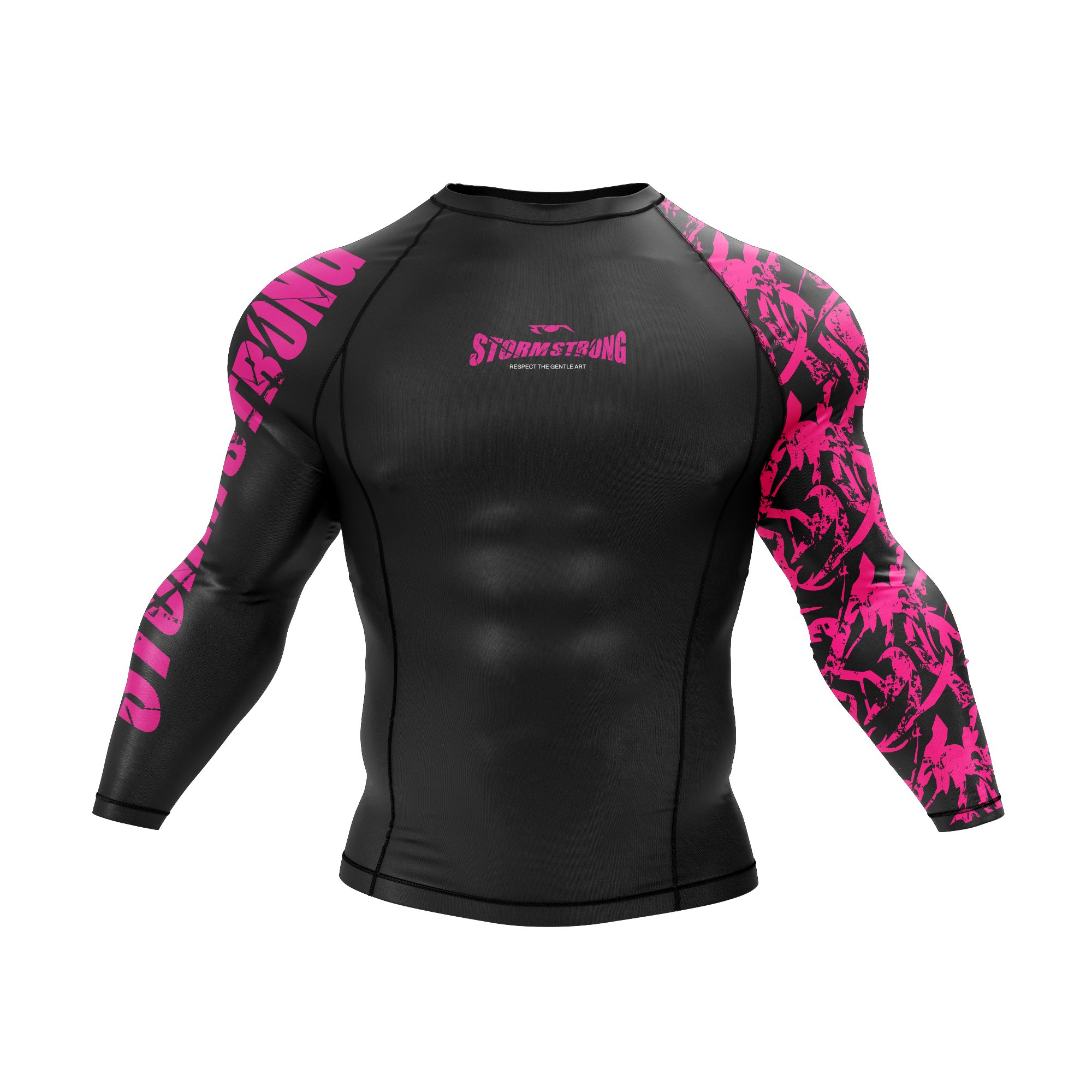 RASH GUARD - AFTERPUNCH - ROSA - ML | StormStrong Fight Co.
