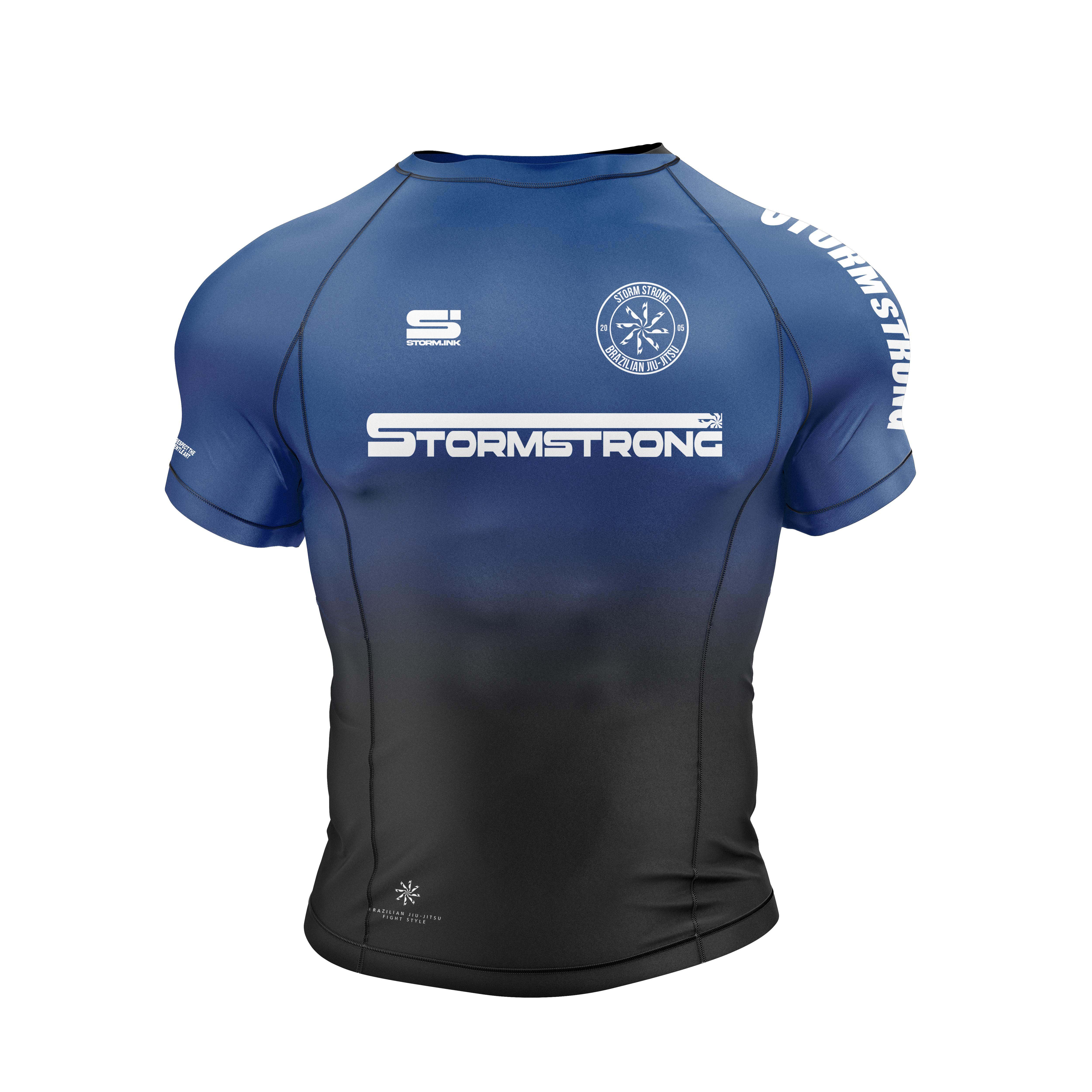 RASH GUARD - COMPETITION 2026 - AZUL -MC | StormStrong Fight Co.