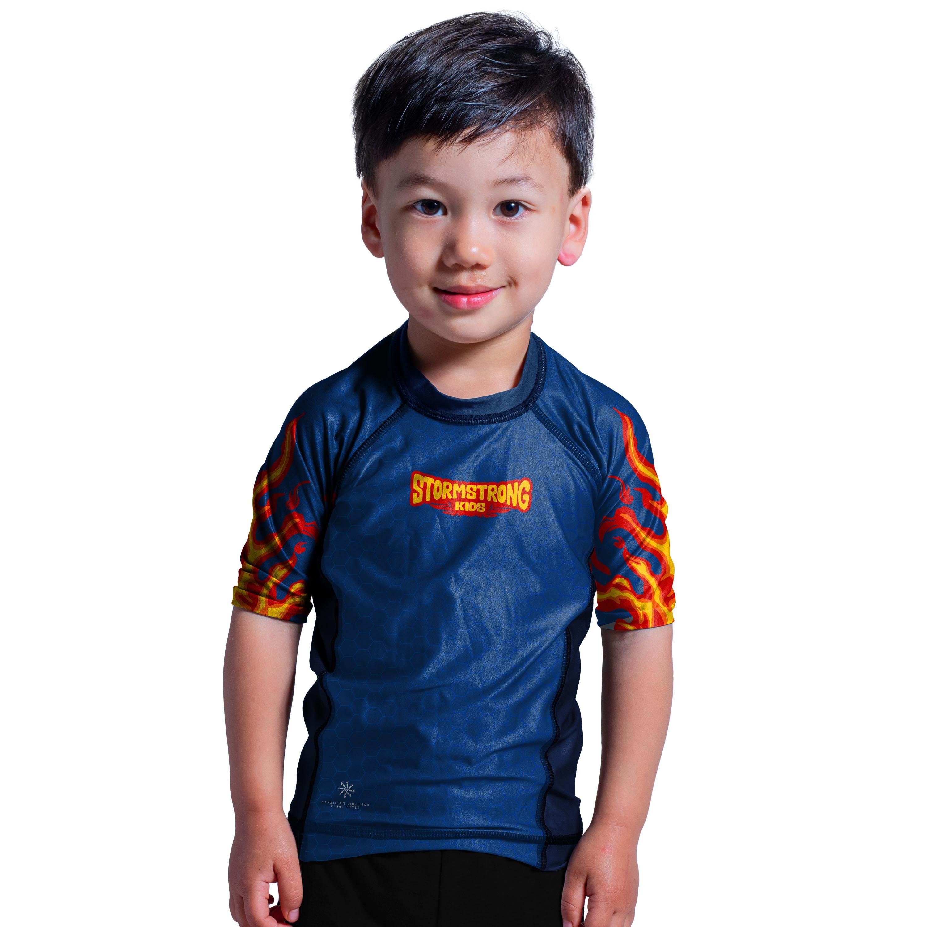 RASH GUARD INFANTIL - STORMKIDS - RADICAL FIRE - MC | StormStrong Fight Co.