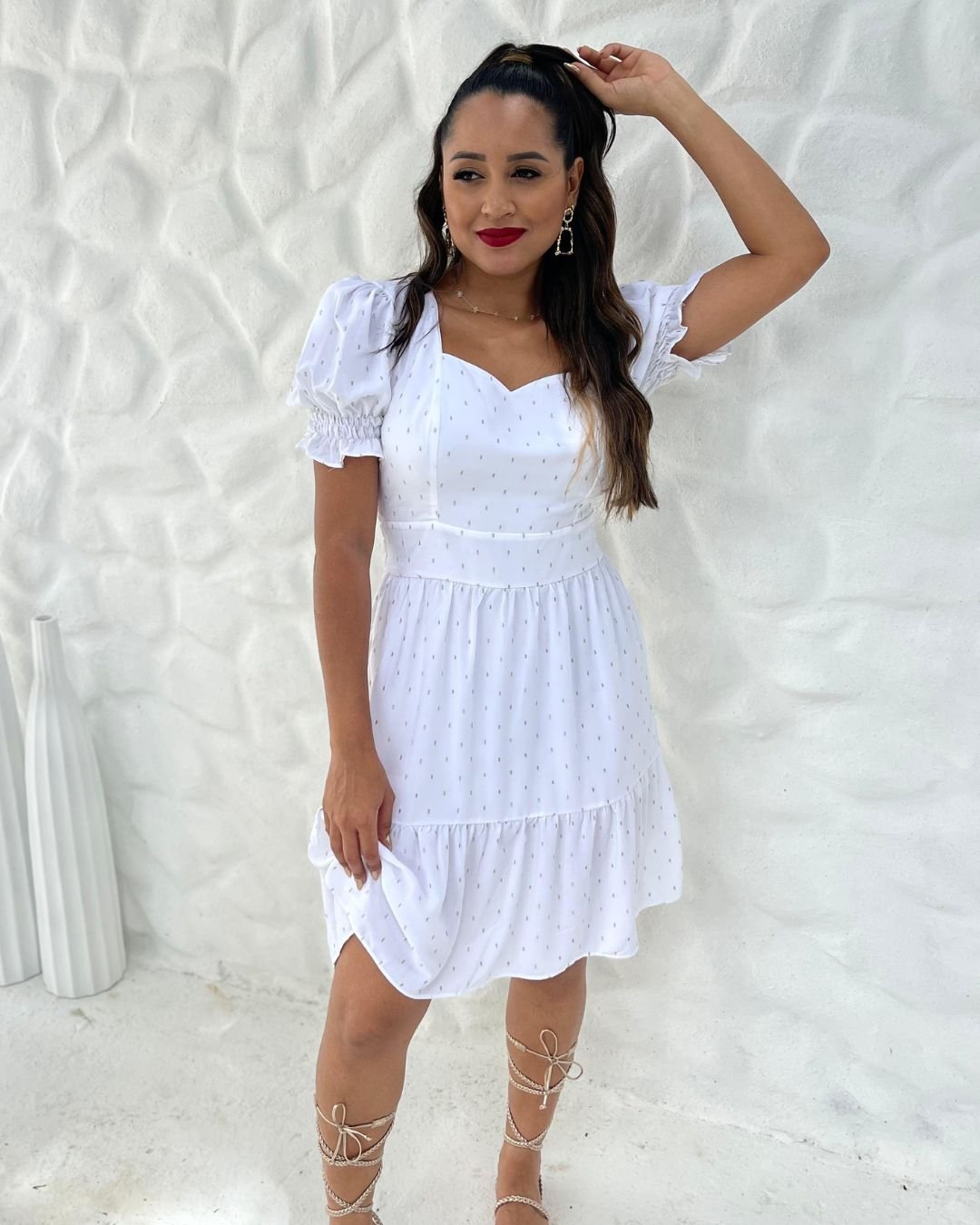 VESTIDO FEMININO VISCOLINHO LINDA MOÇA EXCLUSIVE PALOMA BRANCO | Linda ...