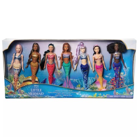 PRÉ-VENDA Bonecas Ariel and Sisters Doll Set – The Little Mermaid ...