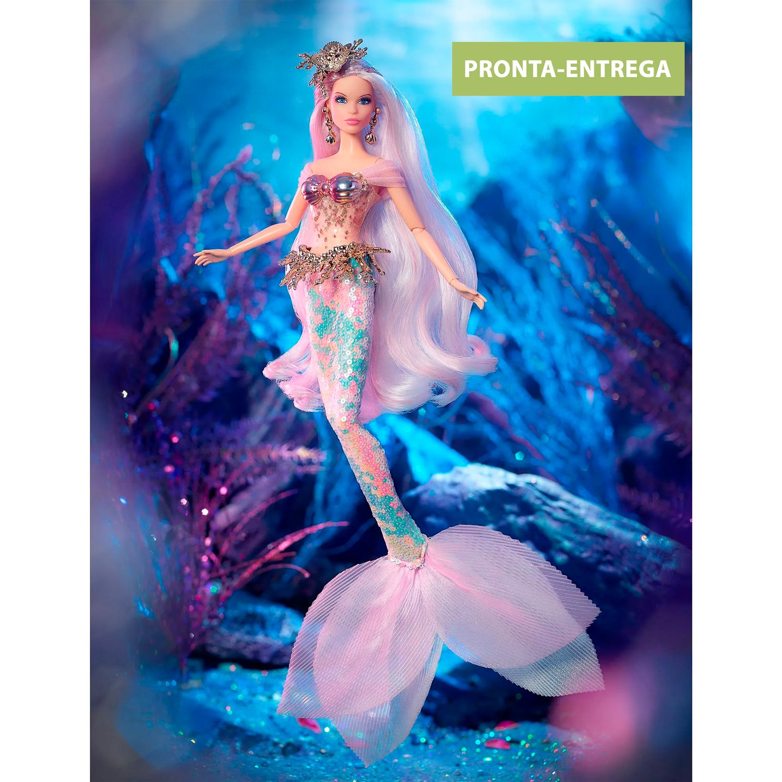 Boneca Barbie Signature Mythical Muse Mermaid Enchantress - Mattel ...