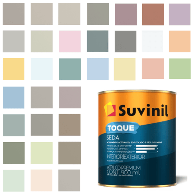 Tinta Suvinil Toque Seda 0,8LT - Escolha sua cor - | NHMateriais