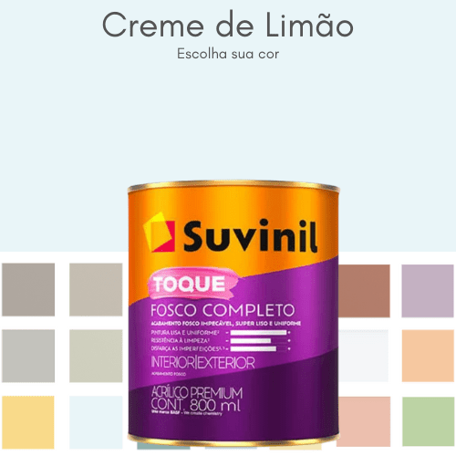 Tinta Acrílica Fosco Completo Suvinil 0,8l - Escolha sua cor ...