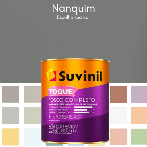 Tinta Acrílica Toque Fosco Completo Suvinil 0,8L - Escolha sua cor ...