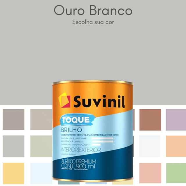 Tinta Suvinil Toque Brilho 0,8Lt - Escolha sua cor - | NHMateriais