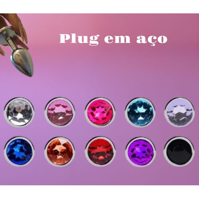 Plug Anal em aço brilhante tamanho M | Vibrar
