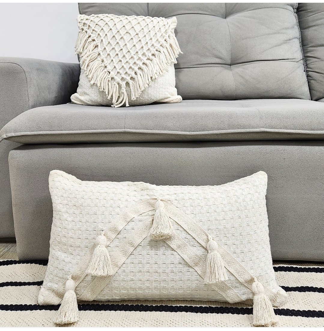 Almofada boho off white 30x50 - lançamento | Espaço Arte Home ...
