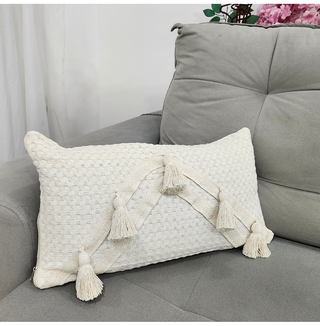Almofada boho off white 30x50 - lançamento | Espaço Arte Home ...