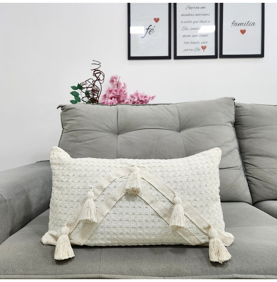 Almofada boho off white 30x50 - lançamento | Espaço Arte Home ...