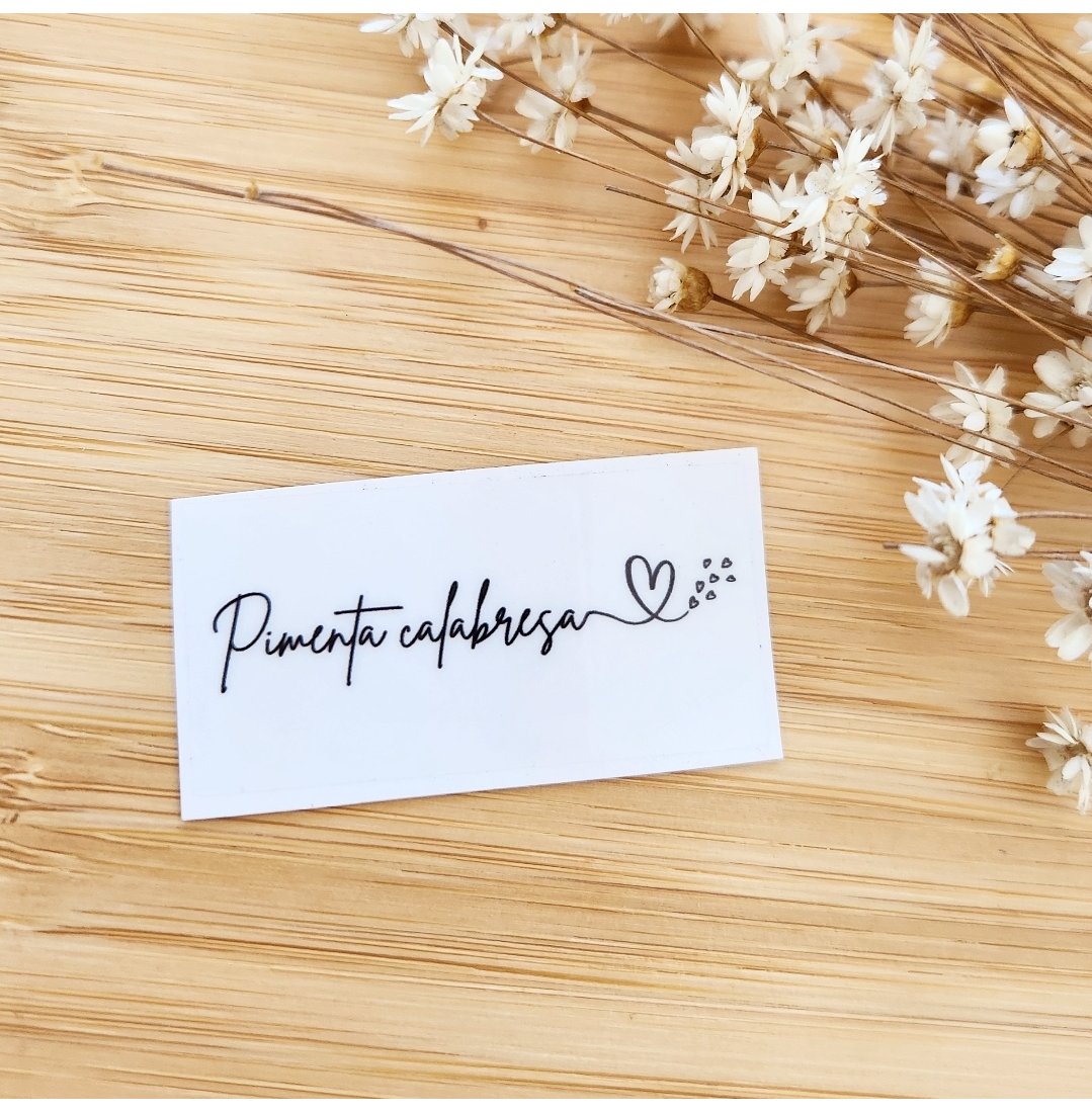 Etiqueta tempero Pimenta calabresa black | Espaço arte home