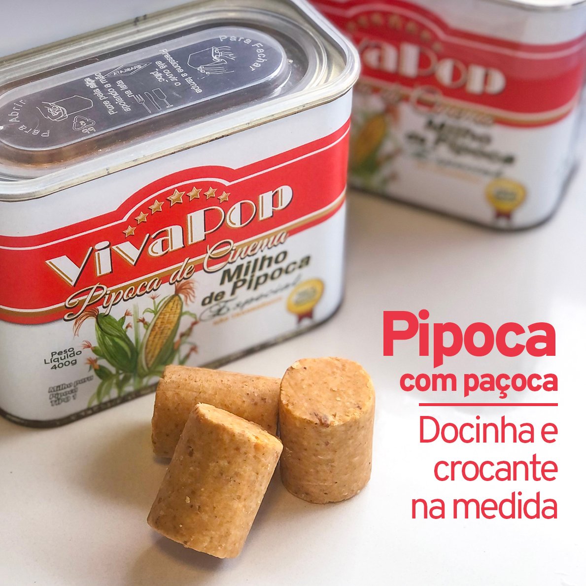 Pipoca com paçoca | VivaPop