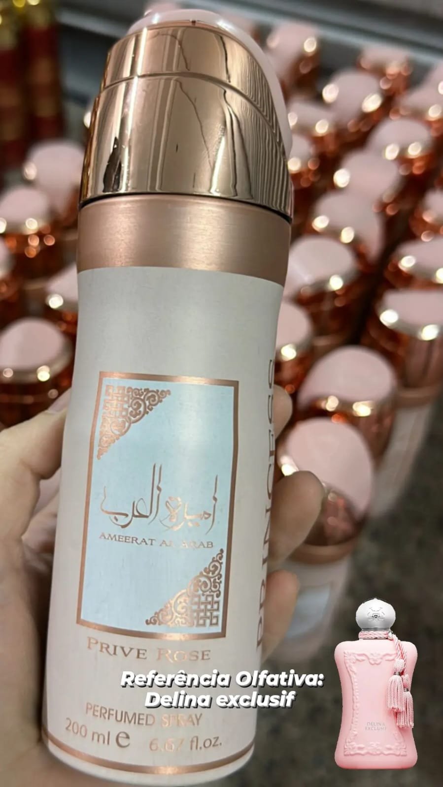 Spray Corporal Ameerat Al Arab Prive Rose 200 ml – Perfume Árabe ...