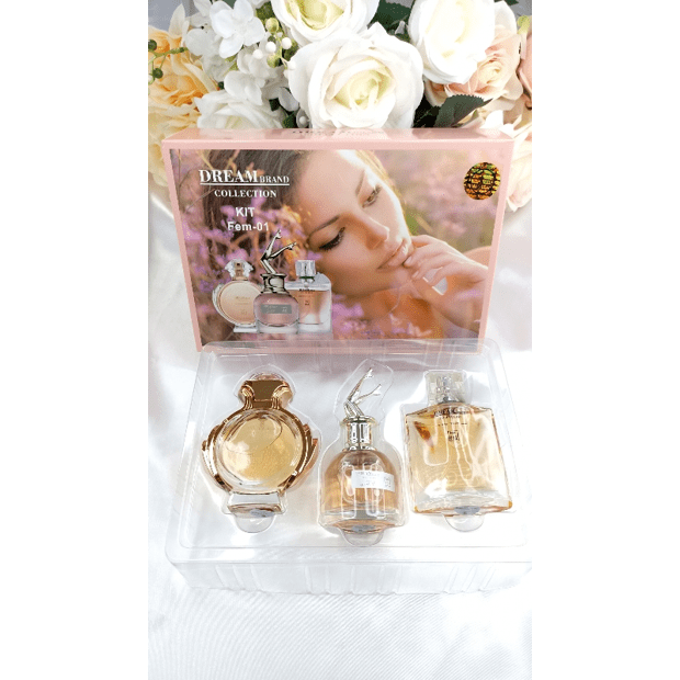 Kit N° 01 com 3 perfumes Dream Brandcollection | Brand Collection SP