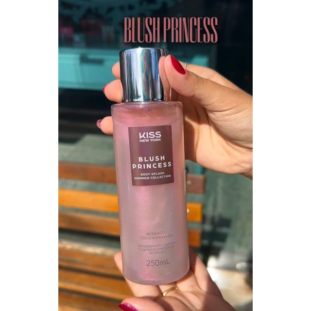 Body Splash Shimmer Blush Princess - Kiss New York - 250ml | Brand ...