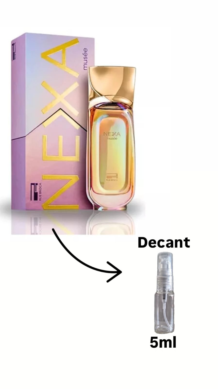 Decant Nexa Musée Rue Broca (Ref. Olfativa Prada Paradoxe) 5 ml (Rende até 75 borrifadas ...