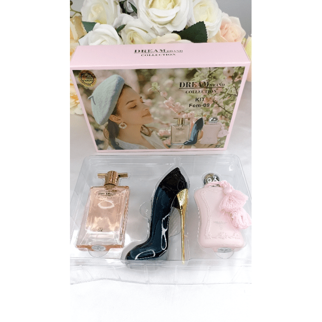 Kit n° 09 com 3 Perfumes - Dream Brandcolletcion | Brand Collection SP