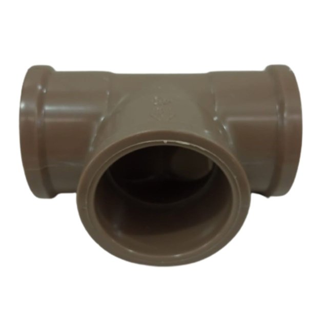 Tê Soldável 50 mm Marrom | LAURO WEBER AGRÍCOLA LTDA