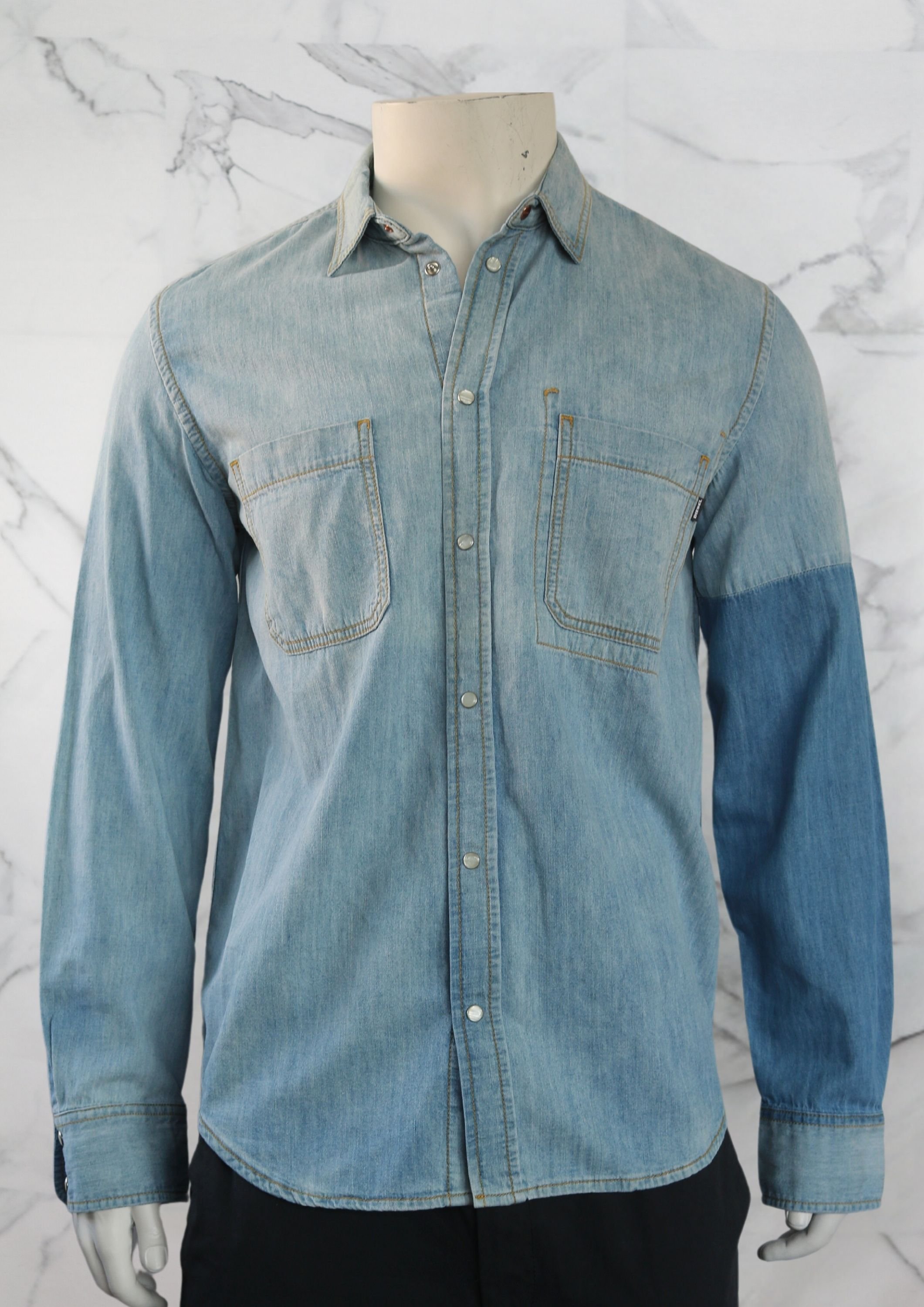 Camisa Diesel Clear Denim Azul | Zivē Club