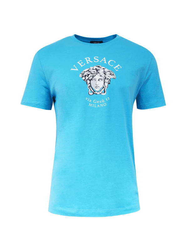 Camiseta Versace Medusa Via Gesù Azul | Zivē Club