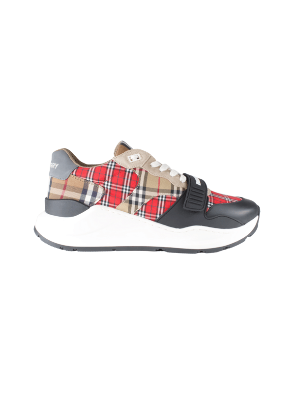 Tênis Burberry Vintage Check Vermelho | Zivē Club