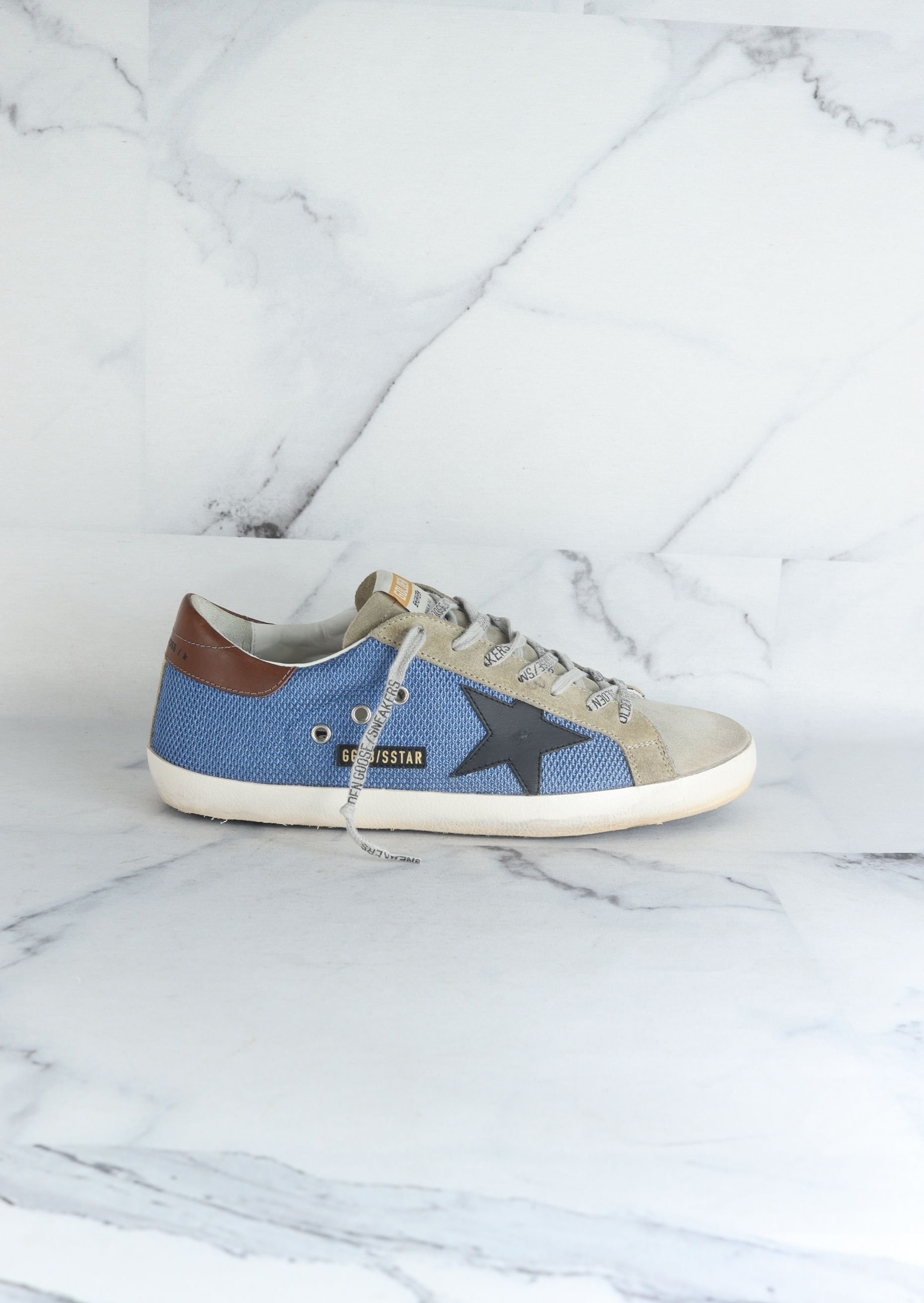Tênis Golden Goose Super-Star Azul | Zivē Club