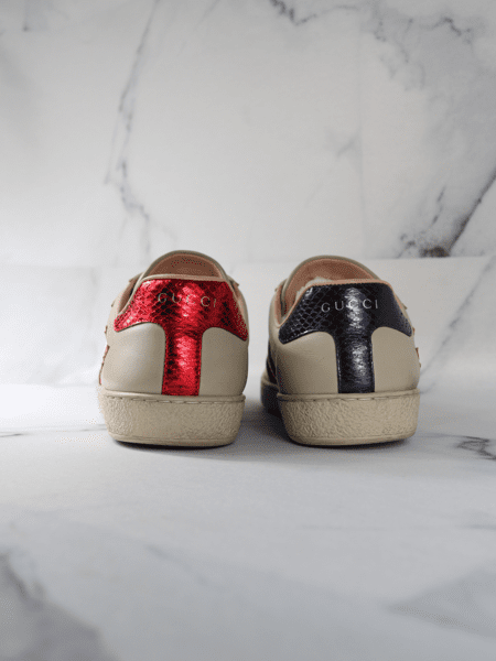 Tênis Gucci Ace Flames Cru | Zivē Club