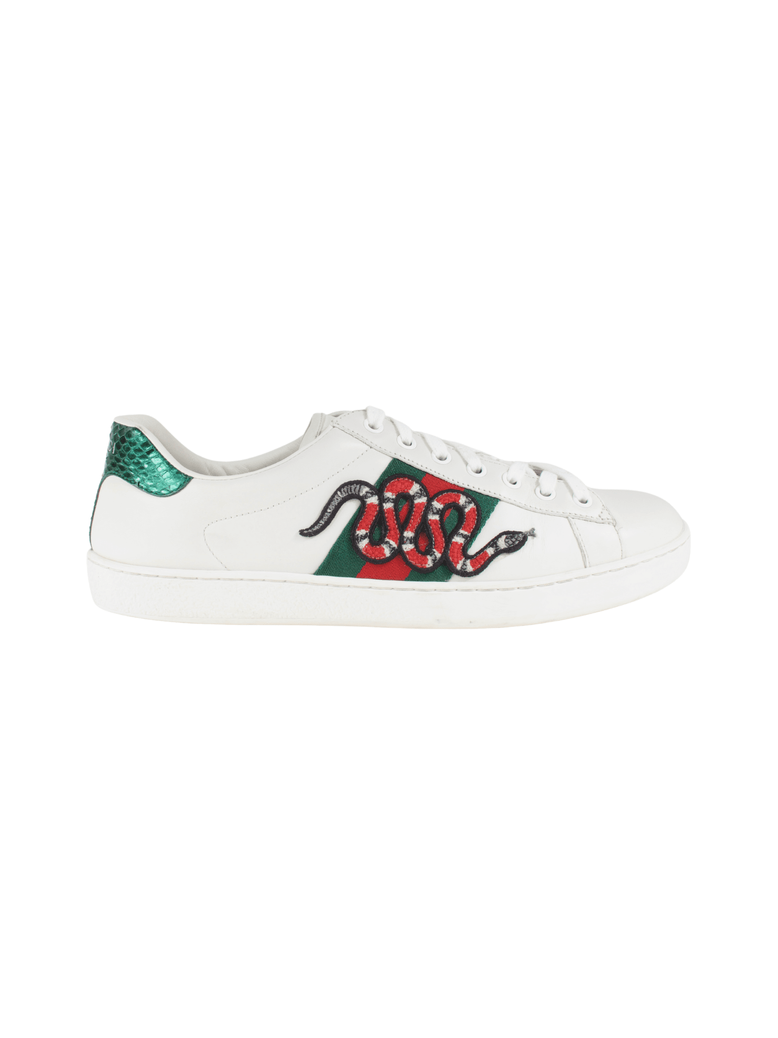 Tênis Gucci Ace Snake Branco | Zivē Club