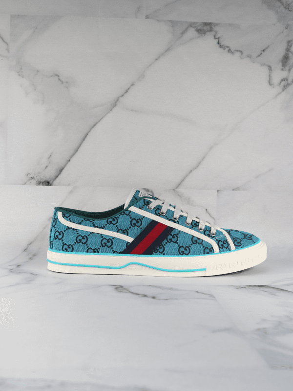 Tênis Gucci Tennis 1977 GG Azul | Zivē Club