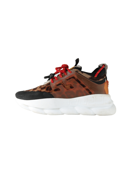 Tênis Versace Chain Reaction Leopard | Zivē Club