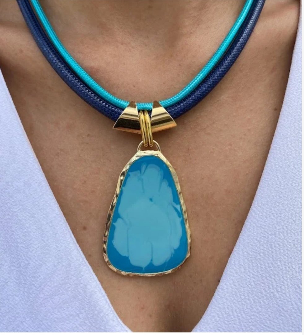 Colar Duo Blue | Tokducéu