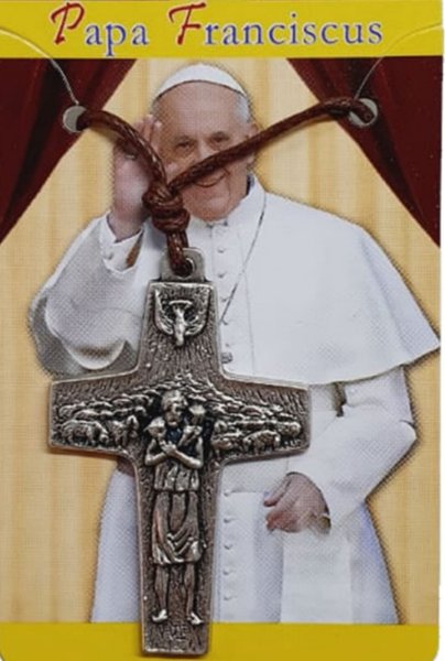 A Cruz de Francisco Venerare Cristo, o Bom Pastor, Cruz Papal ( 4X2,5CM ...